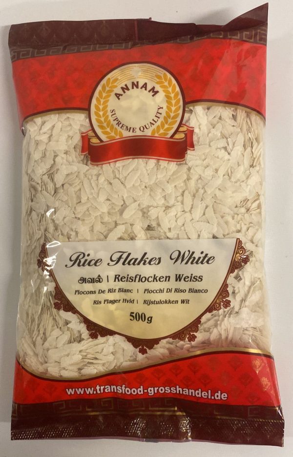 Annam Rice Flakes white 500g – ceylonspicemart